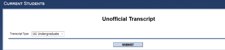 View and Print your Unofficial Transcript – How Do I?